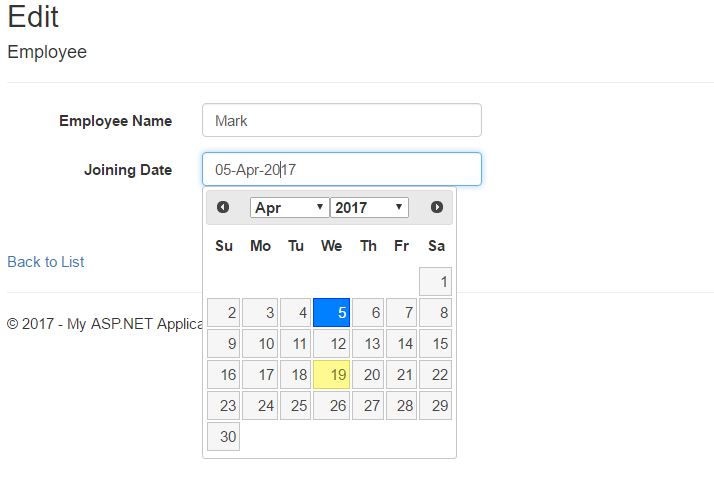 Simplest Way To Use Jquery Date Picker And Date Time Picker In Aspnetaspnet Mvc Codeproject