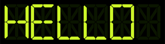 Sixteen Segment Display With The Html5 Canvas Codeproject