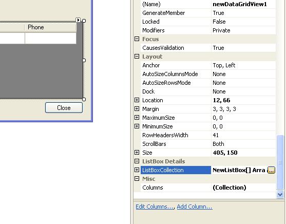 Datagridview Control With Listbox Codeproject