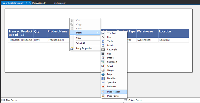 Rdlc Report Grouping With Page Break Table Header Repeat Group Totals And Sub Grouping