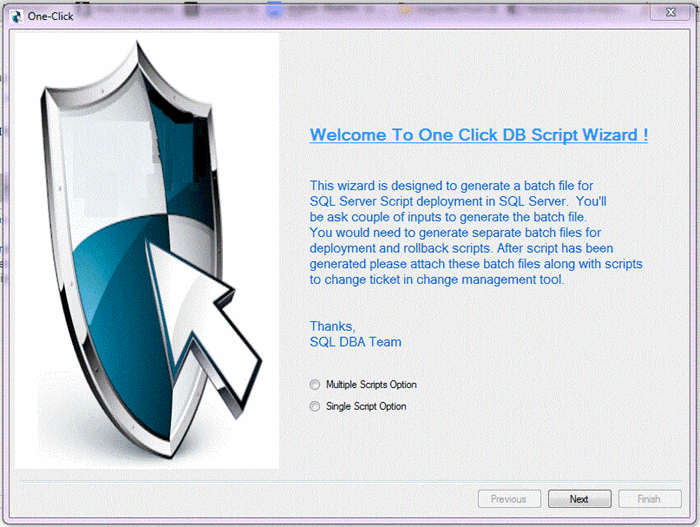 One Click Db Script Deployment Codeproject