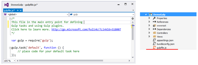 How To Use Gulp With Aspnet Core Mvc Codeproject