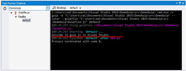 How To Use Gulp With Aspnet Core Mvc Codeproject