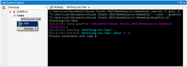 How To Use Gulp With Aspnet Core Mvc Codeproject