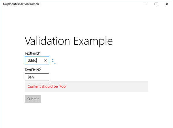 Uwp Form Validation With Calcium Codeproject