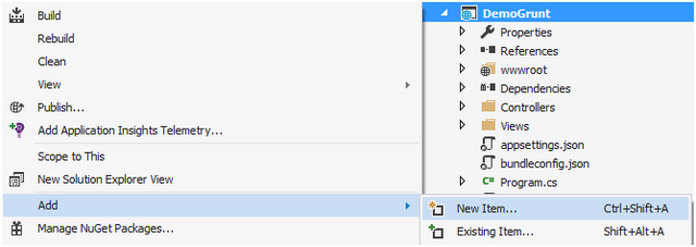 How To Use Grunt With Aspnet Core Mvc Codeproject