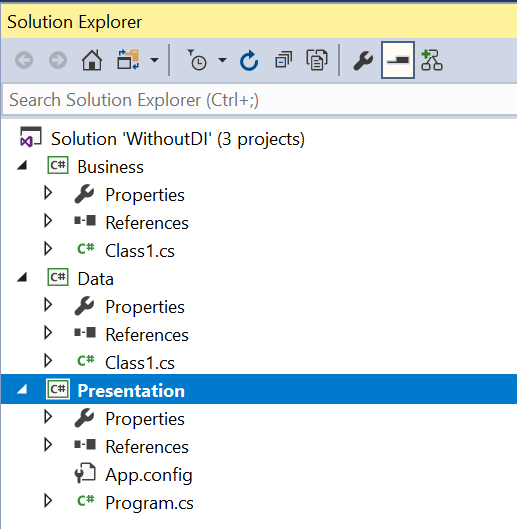 Dependency Injection Using Unity Resolve Dependency Of Dependencies Codeproject