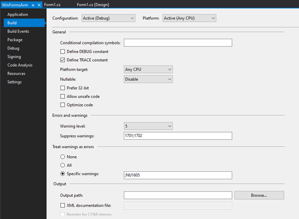 Building A Native Windows On Arm App With Winforms Codeproject