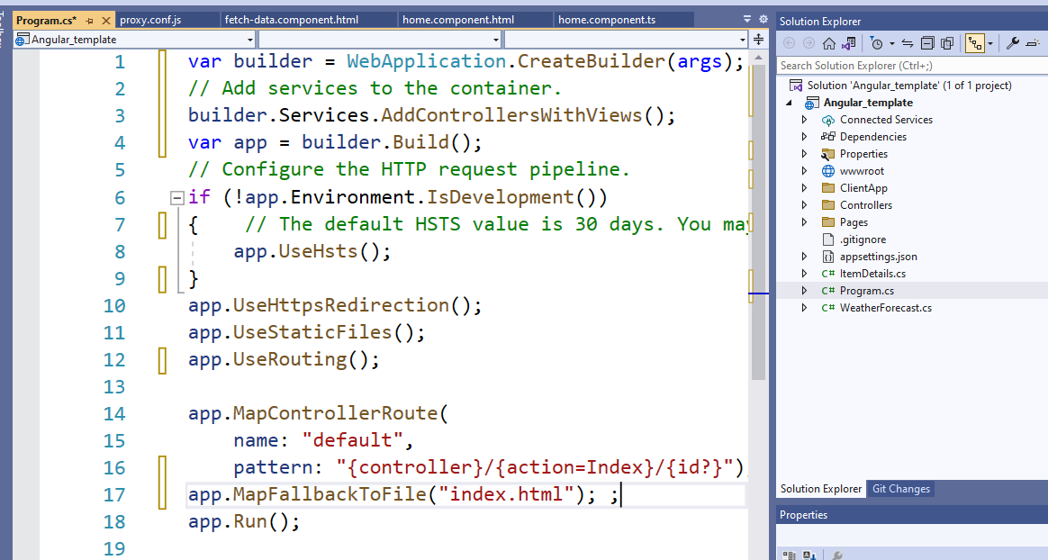 Easy To Learn Net 60 And Angular Getting Started Angular Template Part 1 Codeproject 