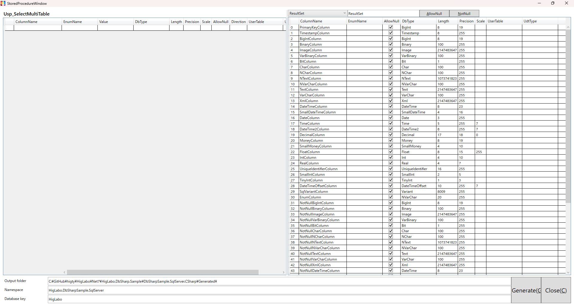 Dbsharpapplication C Source Code Generator Of Dal For Stored Procedure On Net8 Codeproject 6674