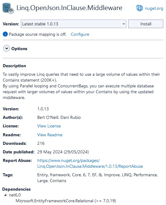 Improve Ef Core 67 Contains Performance With Openjson Sql Server Nuget Package Codeproject
