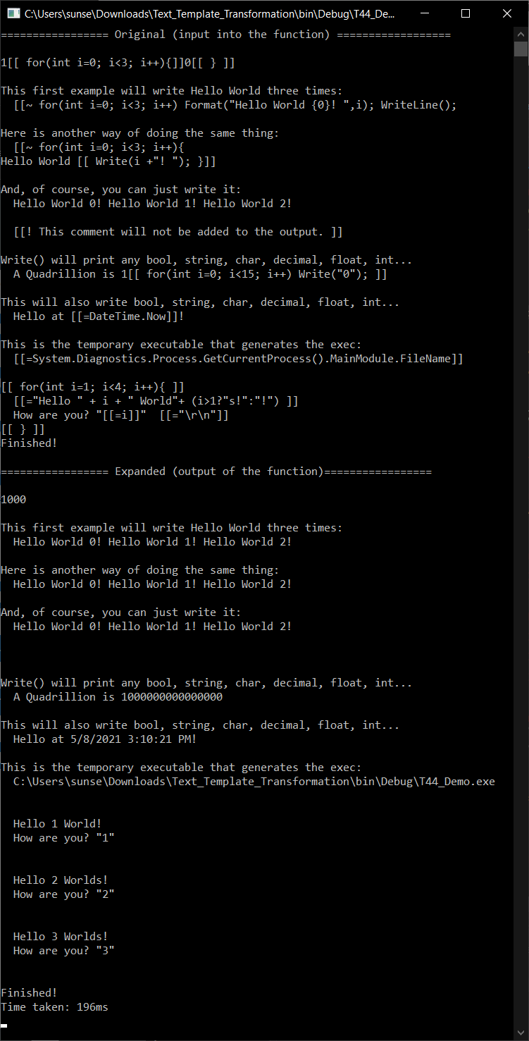 Text Template Transformation Engine Code Generation Tool In C Codeproject