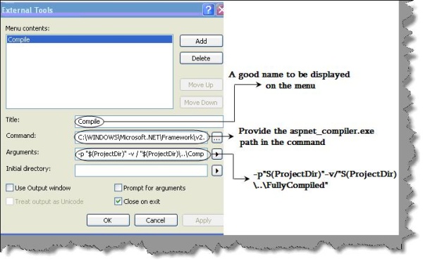 Automating Compilation In Visual Web Developer 2008 Express Codeproject