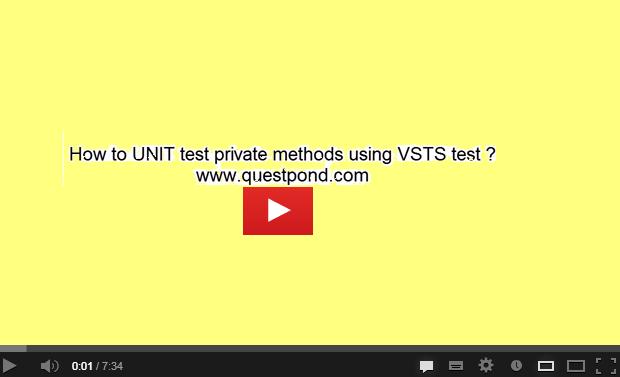 Testing Private Methodsfunctions Using Vsts Unit Test With C Codeproject