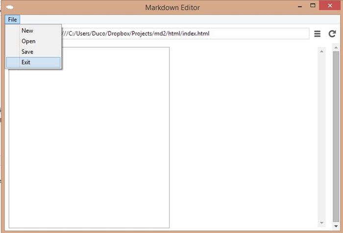 Node Webkit Nwjs Tutorial Creating A Markdown Editor Codeproject