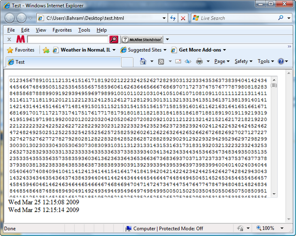 Simple Browser Iteration Test Codeproject
