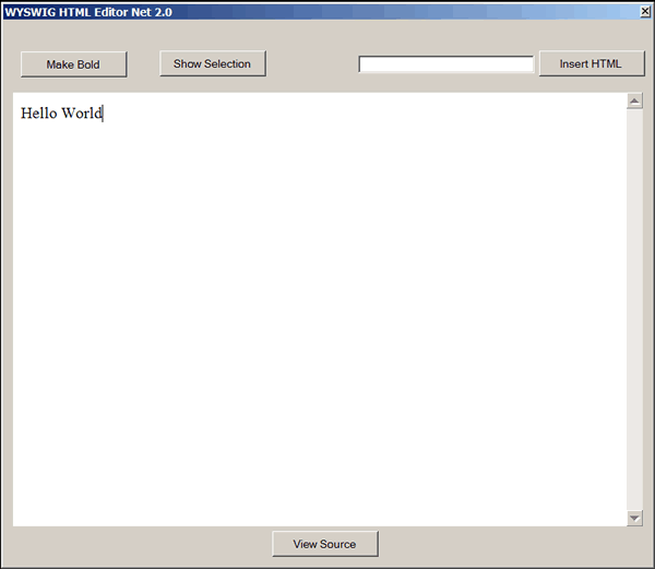 Wysiwyg Html Editor In Net 20 C Version Codeproject