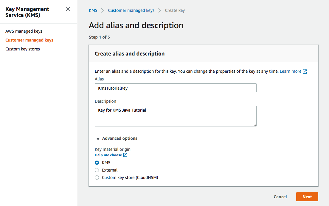Aws Key Management System Aws Kms To Encrypt And Decrypt Using The Aws Java 2 Sdk Codeproject