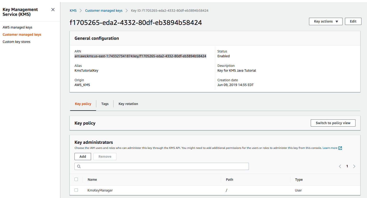 Aws Key Management System Aws Kms To Encrypt And Decrypt Using The Aws Java 2 Sdk Codeproject