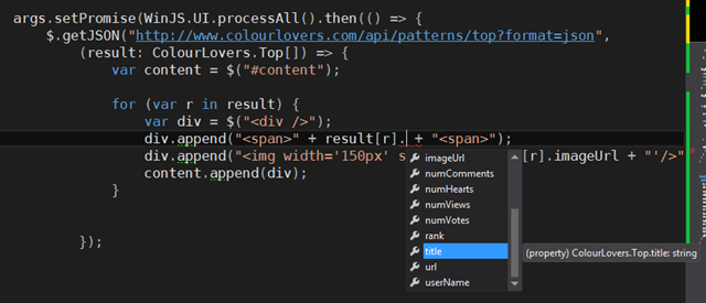 Combining Winjs Typescript Jquery And Knockout Codeproject
