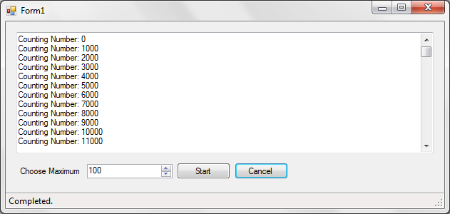 Multithreading Using Task Factory C Basic Sample Codeproject