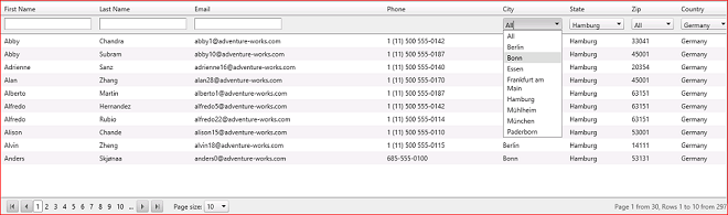 Custom Pagination And Cascaded Filtering With Rad Grid Codeproject