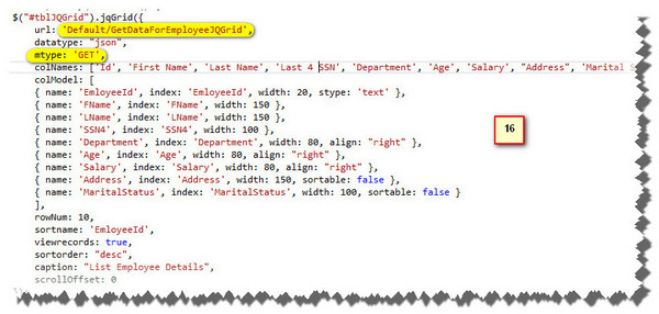 Jqgrid In Mvc Basics Codeproject