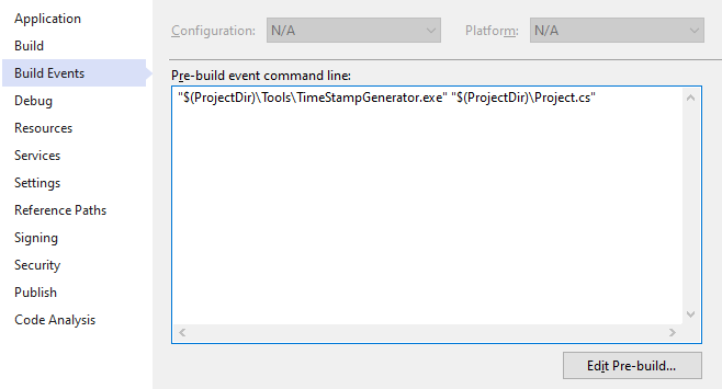 TimeStampGenerator: Command Line Tool for Inserting the Build Time ... TimeStampGenerator: Command Line Tool for Inserting the Build Time ...