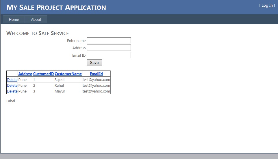 Wcf Example For Inserting Deleting And Displaying Data Using A Wcf Service In Aspnet Codeproject