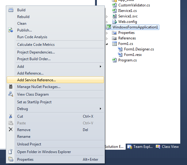 Create A Wcf Service Using Wsbinding And Use In A Windows Forms Application Codeproject