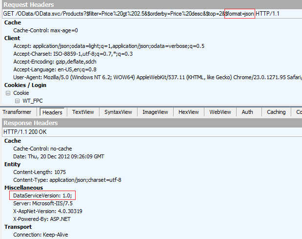 Understanding Odata V3 And Wcf Data Services 5x Codeproject