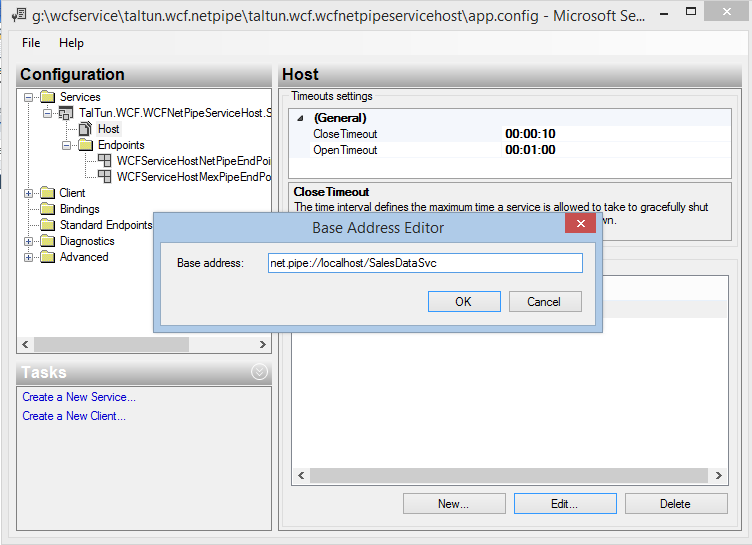 Netpipe Binding In Wcf Using Window Service Codeproject