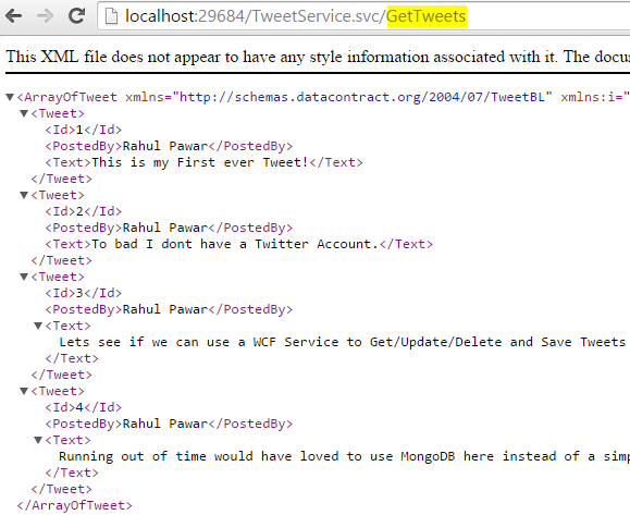 Simple Demo Wcf Ajax Web Service Codeproject