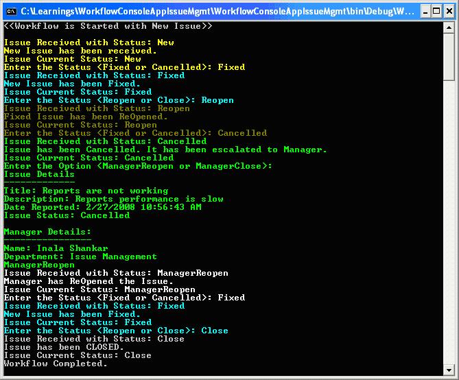 Using The Windows Workflow Foundation Wf For Developing An Issue Management System Codeproject