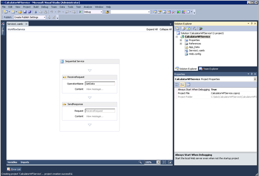 Building And Testing A Wcf Web Service Using Workflow Foundation 40 Codeproject