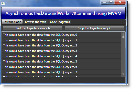 Asynchronus Mvvm Stop The Dreaded Dead Gui Problem In Wpf Codeproject