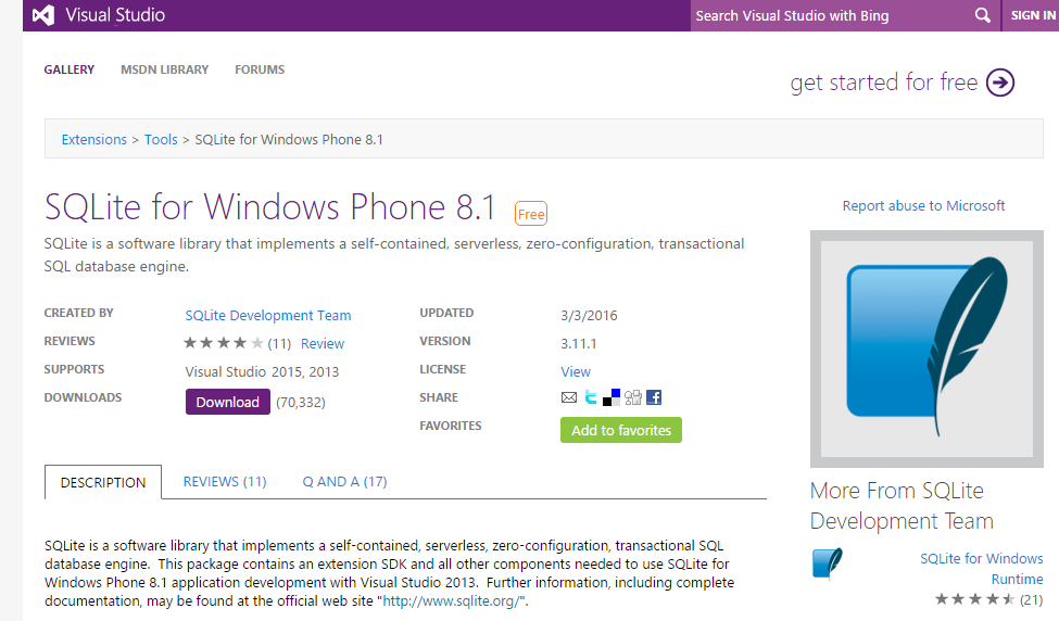 Use Existing Sqlite Database In Windows Phone 81 Codeproject