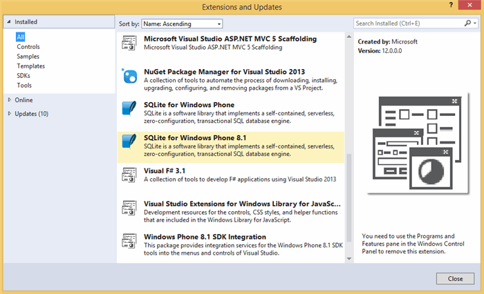 Use Existing Sqlite Database In Windows Phone 81 Codeproject