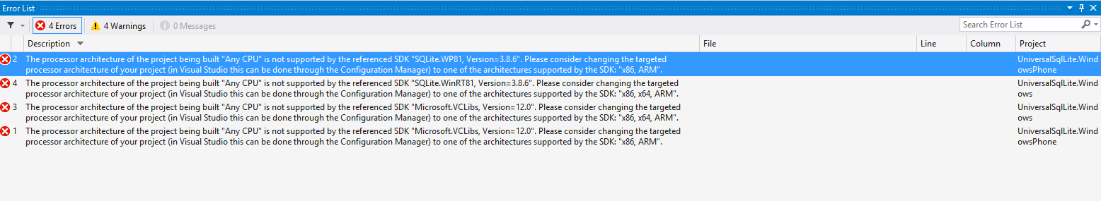 Using Sqlite As Local Database With Universal Apps Codeproject