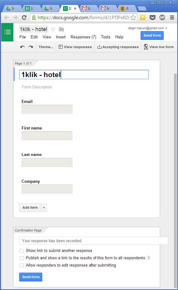 Store your form data in Google Spreadsheet- CodeProject Store your form data in Google Spreadsheet- CodeProject