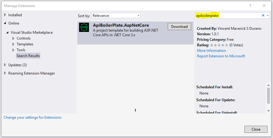 Apiboilerplate A Project Template For Building Aspnet Core Apis In Net Core 3x Codeproject