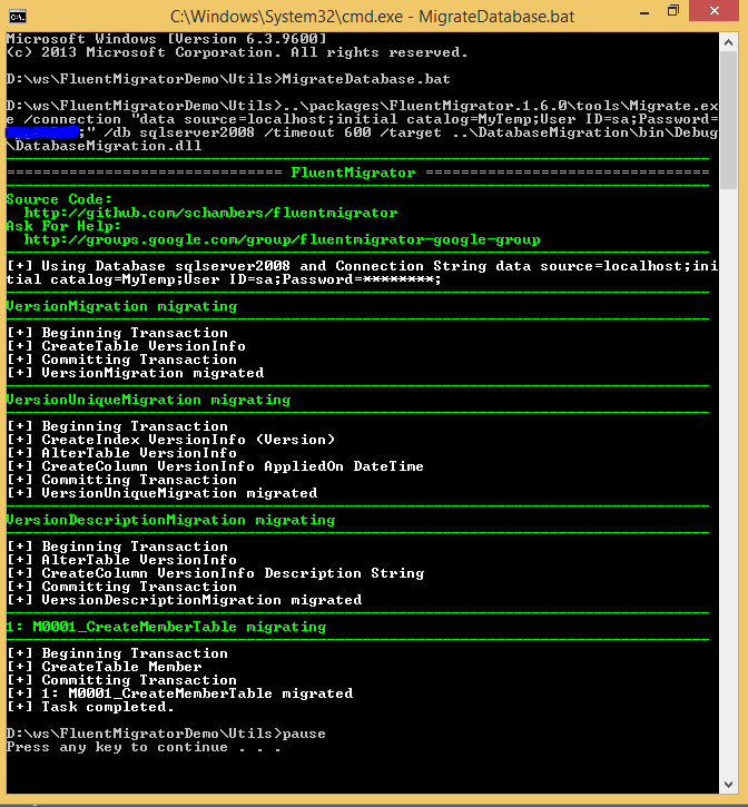 Fluent Migrator For Database Migration Codeproject