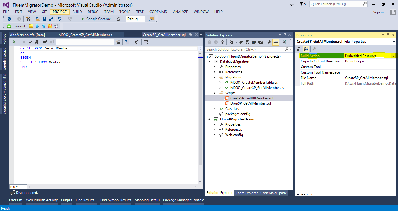 Fluent Migrator For Database Migration Codeproject