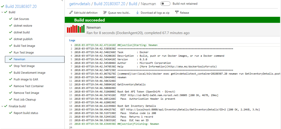 Testing Using Newman On Tfs With Docker Codeproject