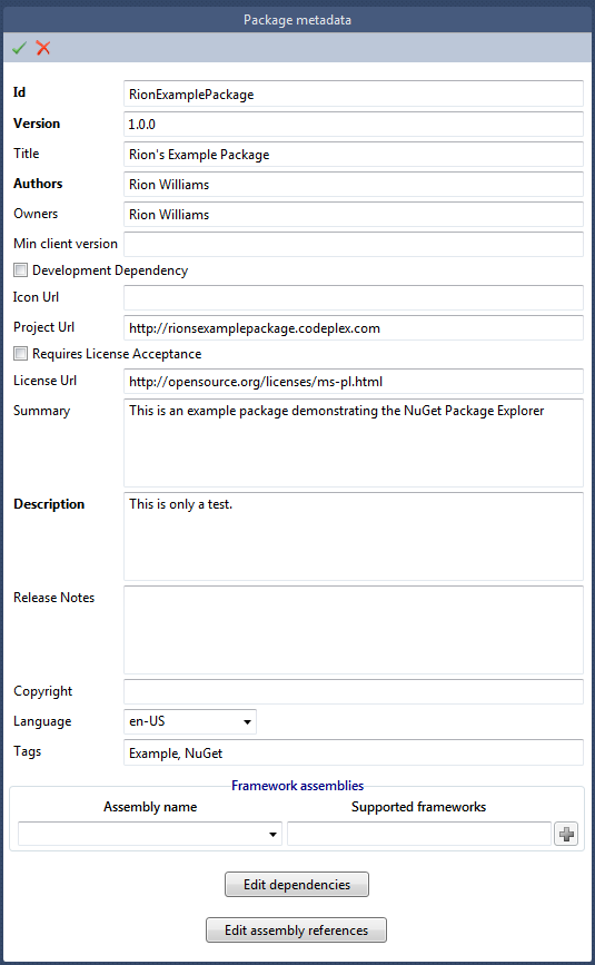 Using The Nuget Package Explorer To Create Explore And Publish Packages Codeproject