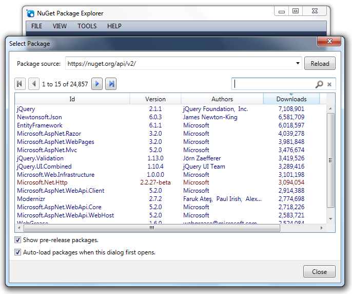 Using The Nuget Package Explorer To Create Explore And Publish Packages Codeproject