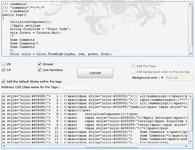 Code Colorizer With Silverlight 2 And C Codeproject