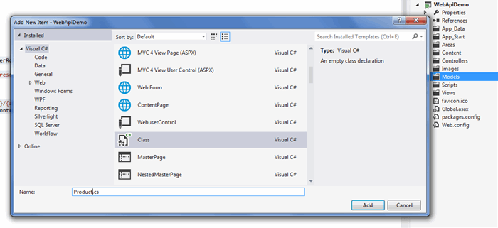 Creating Aspnet Web Api And Consuming It Through Html Clients Part I Codeproject
