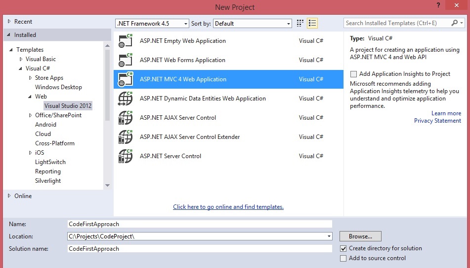 Code First Approach In Mvc Using Migration Codeproject