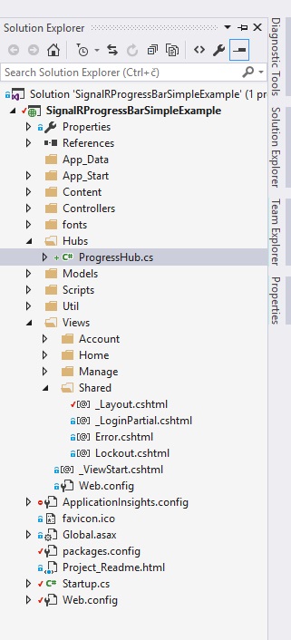 Signalr Progress Bar Simple Example Sending Live Data From Server To Client Codeproject